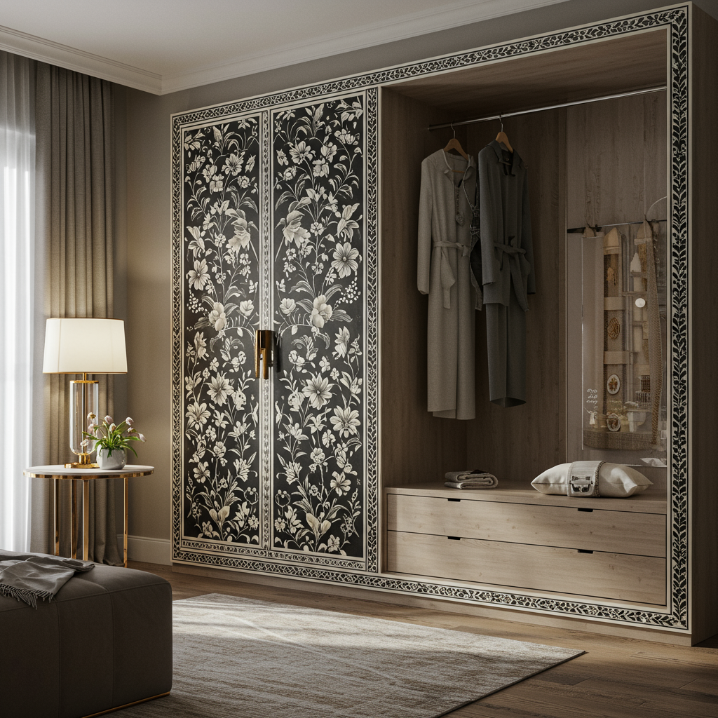 Bone Inlay Wardrobe: Space-saving and multifunctional design ideas ...
