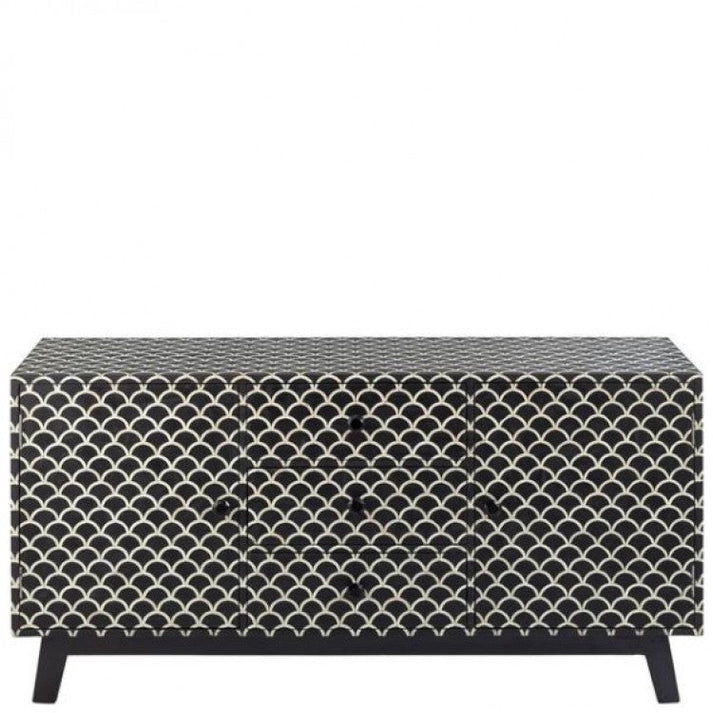 Bone Inlay fish scale TV unit – Menthome USA